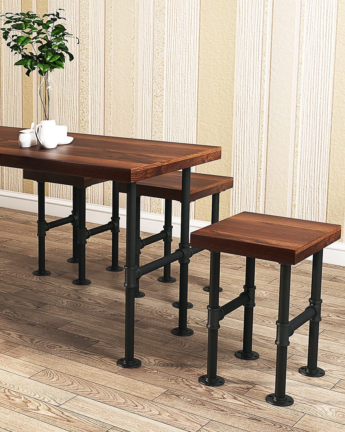 Industrial Table Leg Set 55cm – Pipe Decor