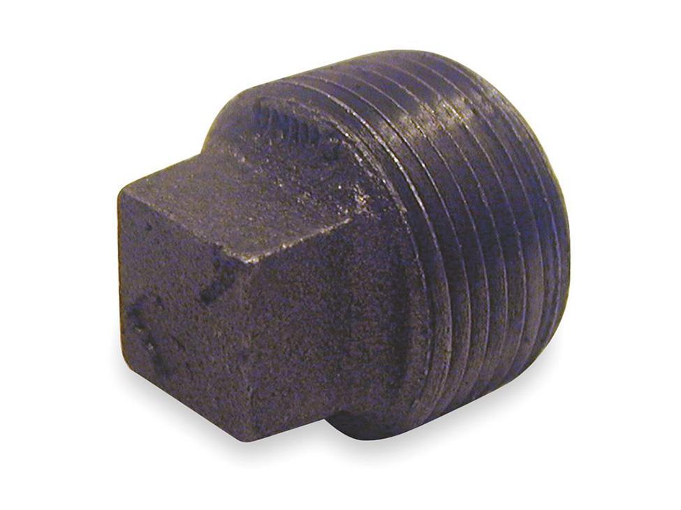 Black Cast Iron Plug – Pipe Decor