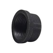 End Cap Round Black – Pipe Decor